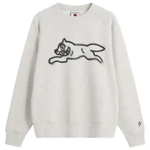 ICECREAM Spray Paint Running Dog Sweatshirt - Heather Grey