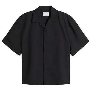 MKI MIYUKI ZOKU Presented Seersucker Vacation Shirt - Black