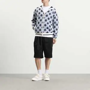 Casablanca Monogram Zip Up Hoodie