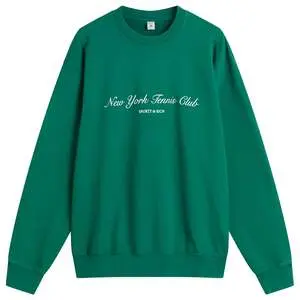 Sporty & Rich Ny Tennis Club Crew Sweatshirt - Alpine