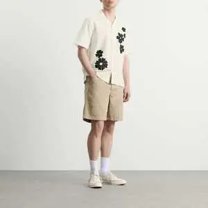 WAX LONDON Didcot Applique Flowers Vacation Shirt