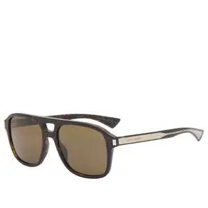 Saint Laurent Sl 881 Sunglasses - Havana/crystal/brown