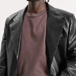 Acne Studios Leather Blazer Jacket