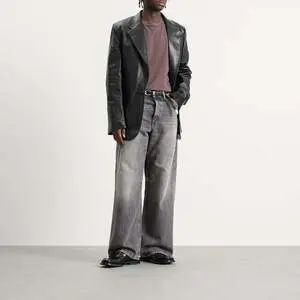 Acne Studios Leather Blazer Jacket