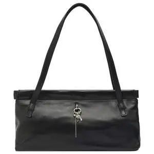 JUSTINE CLENQUET Flor Chain Charm Bag - Black