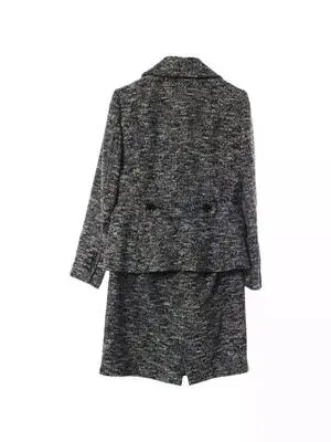 Burberry 2000s Double-breasted Skirt Suit