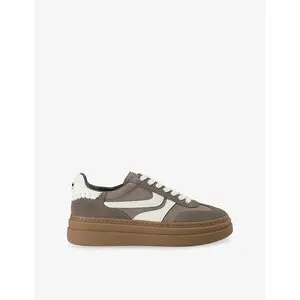 Steve Madden Dodge Suede Trainers - Taupe