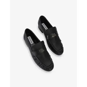 Steve Madden Crimsen Branded Leather Loafers