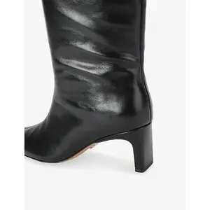 Steve Madden Jendi Heeled Leather Knee-high Boots