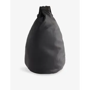 Yohji Yamamoto Tuck Leather Backpack - Black