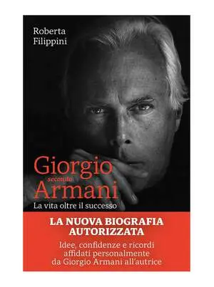 Giorgio Armani Biography Book - Black
