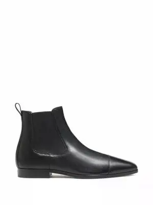 Valentino Garavani Mockers Ankle Boots In Kidskin - Black