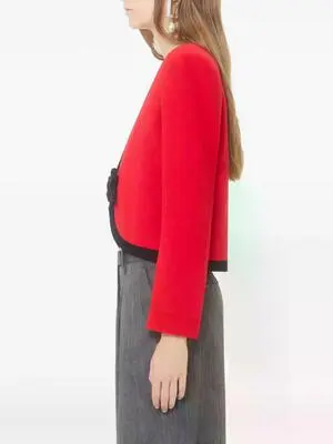 Valentino Garavani Wool Crepe Jacket - Red