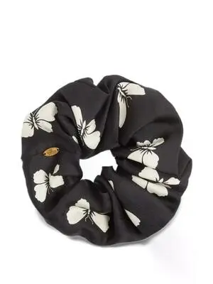 Valentino Garavani Vlogo Signature Butterflow Scrunchie - Black