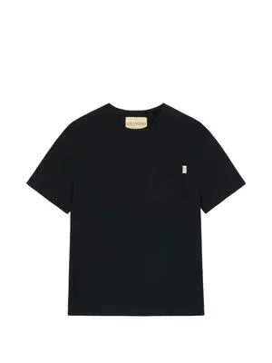 Valentino Garavani Cotton Jersey T-shirt With Vlogo Signature Label - Black