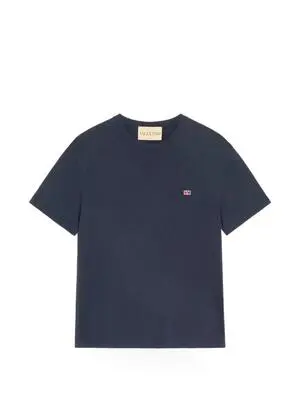 Valentino Garavani Vlogo Signature Patch T-shirt - Blue