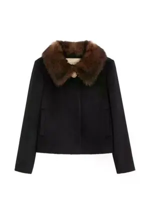 Valentino Garavani Shearling-collar Jacket