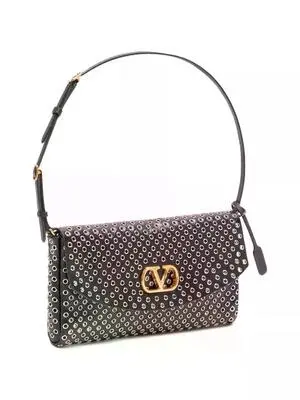 Valentino Garavani Devain Eyelet-embellished Shoulder Bag