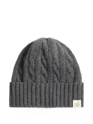 Valentino Garavani Wool Beanie Grey