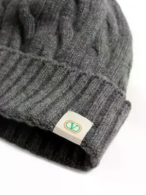 Valentino Garavani Wool Beanie - Grey
