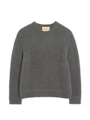 Valentino Garavani Chunky-knit Sweater - Grey