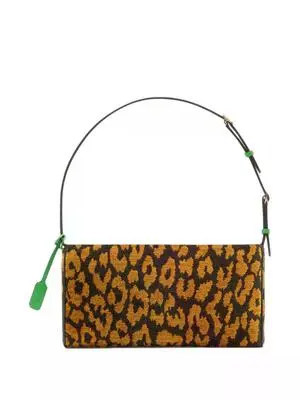 Valentino Garavani Devain Small Shoulder Bag In Animalier Jacquard Fabric