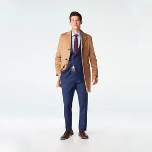 INDOCHINO Heartford Camel Overcoat - Brown
