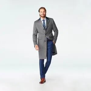 INDOCHINO Huntley Chesterfield Overcoat - Gray