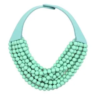 Fairchild Baldwin Medium Bella Matte Aqua Necklace - Blue