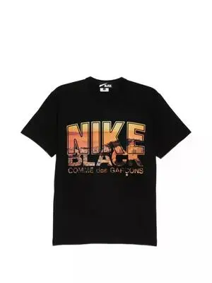 Comme Des Garçons X Nike Cityscape-printed T-shirt - Black