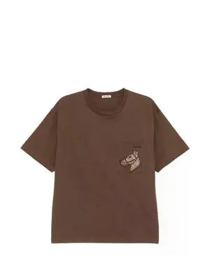 BODE Horse-patch Pocket T-shirt - Brown