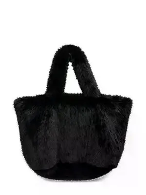 AWGE Faux-fur Tote Bag - Black
