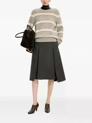 JNBY Striped Wool Sweater - Grey