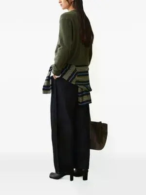 LESS Pleated Straight-leg Jeans