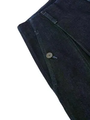 LESS Pleated Straight-leg Jeans