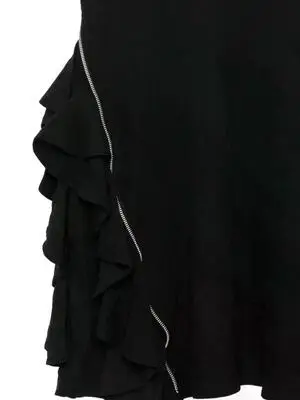 Comme Des Garçons Frilled Zipped Midi Dress