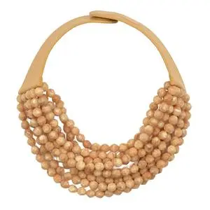 Fairchild Baldwin Medium Bella Summer Camel Necklace Brown