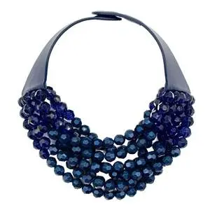 Fairchild Baldwin Gradated Bella Winter Navy Necklace - Blue