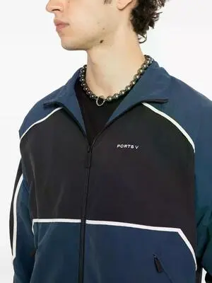 PORTS V Colour-block Panelled Jacket