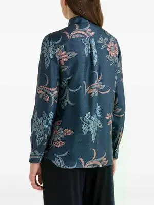 Malìparmi Floral-print Long-sleeve Shirt
