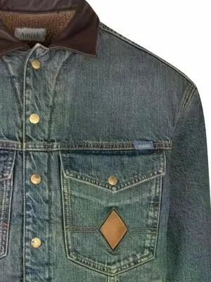 AMISH SUPPLIES El Paso Contrasting-collar Denim Jacket