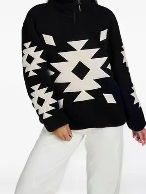 BRUNOTTI Charley Geometric-pattern Fleece Sweater