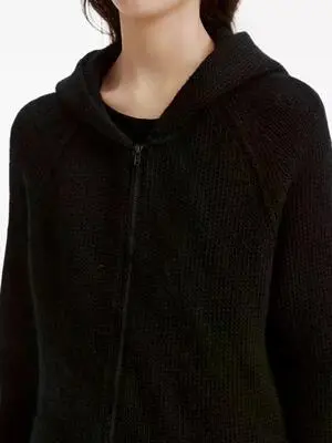 Y’s Intarsia-knit Zip-up Cardigan