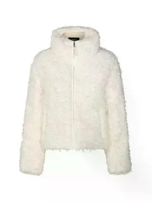 Mackage High-neck Textured-finish Jacket - White