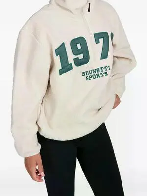 BRUNOTTI Urban Fleece-texture Logo-patch Sweater