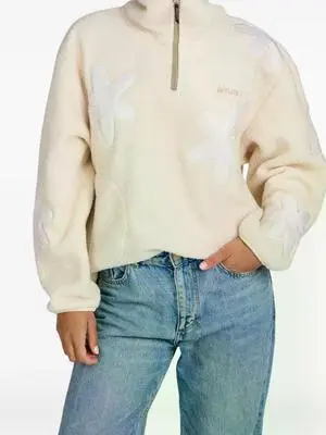BRUNOTTI Kirsten Floral-patch Fleece Sweater
