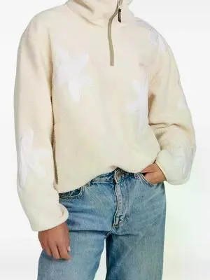 BRUNOTTI Kirsten Floral-patch Fleece Sweater