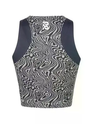 BANDIT RUNNING Adapto Distance Race Crop Top - Grey