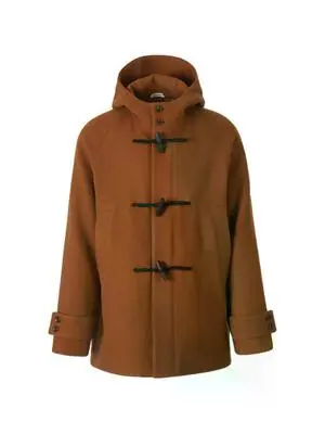 Tagliatore Toggle-fastening Hooded Coat - Brown