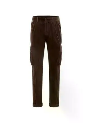 04651 / A TRIP IN A BAG Corduroy Cargo Pants - Brown